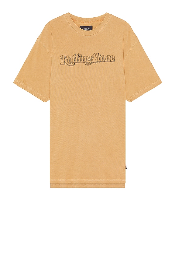 ROLLA'S RS Old Gold Logo Tee in Gold | REVOLVE