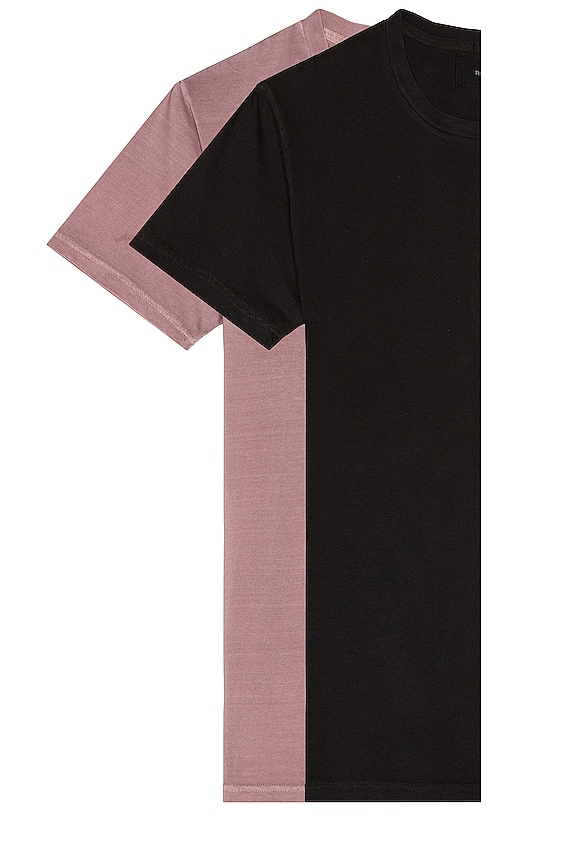 ROLLA'S 2 Pack Old Mate Tee in Sulphur Black & Super Fade Red | REVOLVE