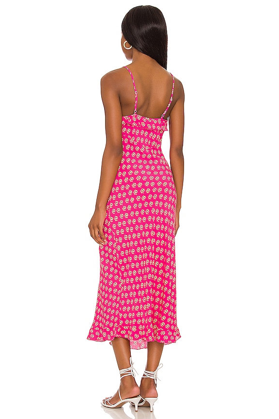ROLLA'S Shelley Emmylou Midi Dress in Magenta | REVOLVE