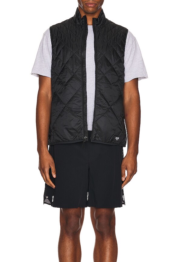 Rhone Tundra Quilted Vest in Black | REVOLVE