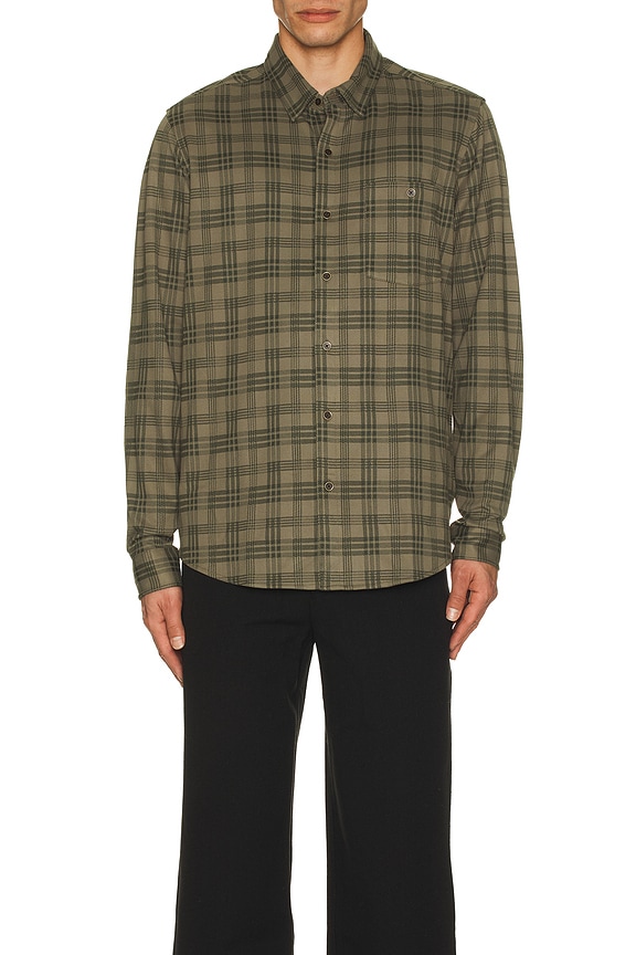 Rhone Hardy Flannel Shirt in Turtle Green Plaid | REVOLVE