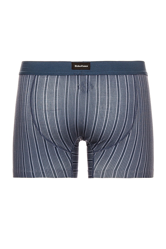 Richer Poorer Poplin Stripes Boxer in Moonlit Ocean | REVOLVE