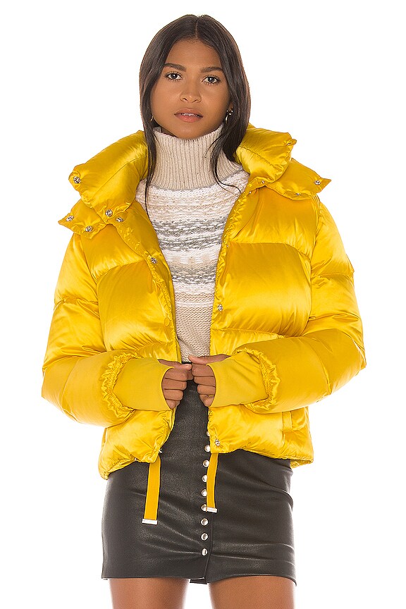 SAM. Satin Sydney Puffer Jacket in Daffodil | REVOLVE