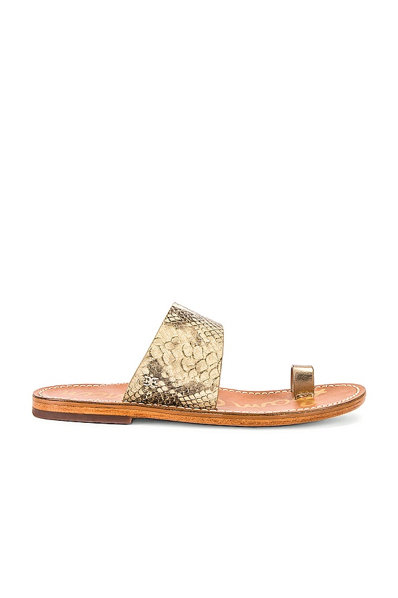 Sam Edelman Maxy Sandal in Wheat Multi & Dark Molten Gold | REVOLVE
