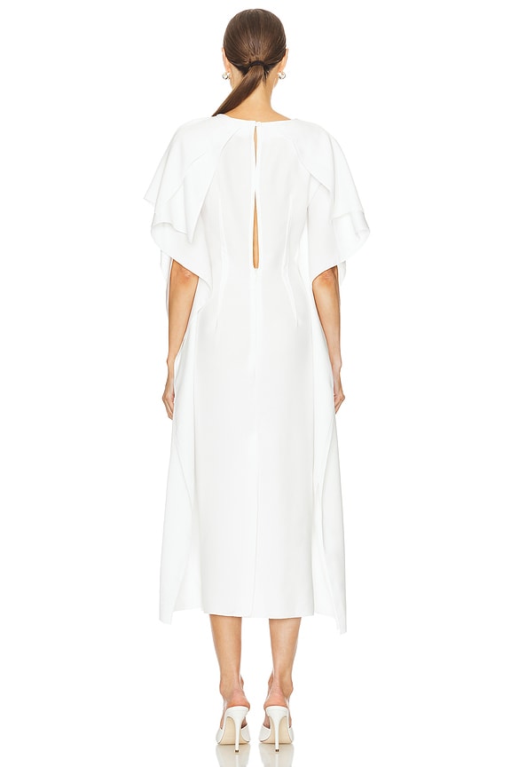 Studio Amelia Illusion Winged Dress in Ivory | REVOLVE