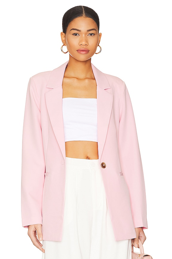 Sanctuary Bryce Woven Blazer in Washed Pink | REVOLVE