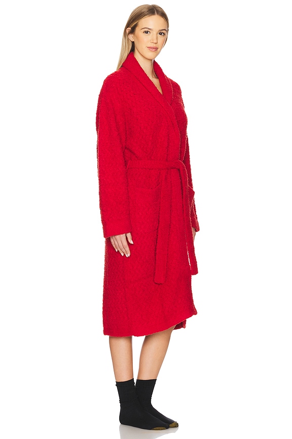 Sunday Citizen Snug Waffle Robe in Rouge | REVOLVE