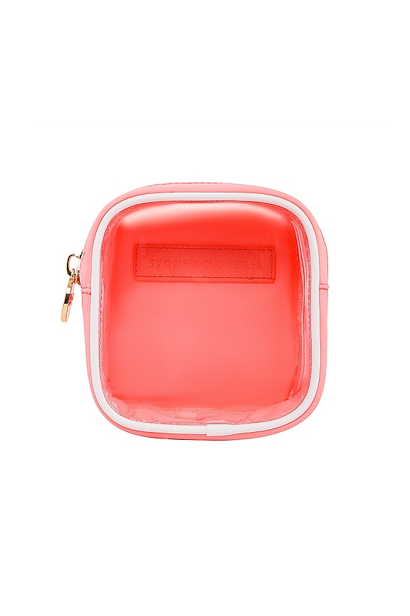 Stoney Clover Lane Clear Mini Pouch in Mango | REVOLVE
