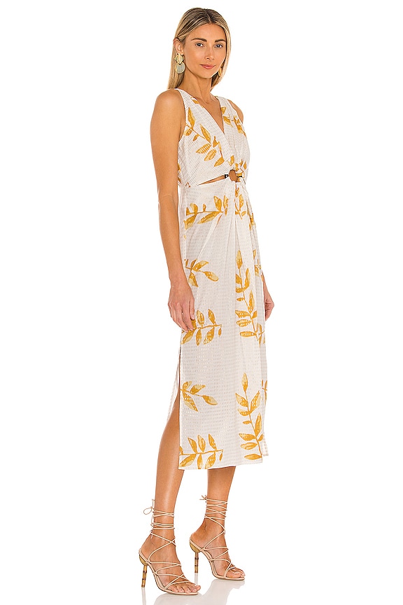 Sundress Yuma Dress in Leaf Gold Foil | REVOLVE