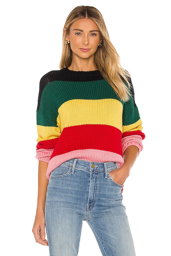 SUNDRY Slouchy Sweater in Multi Color | REVOLVE