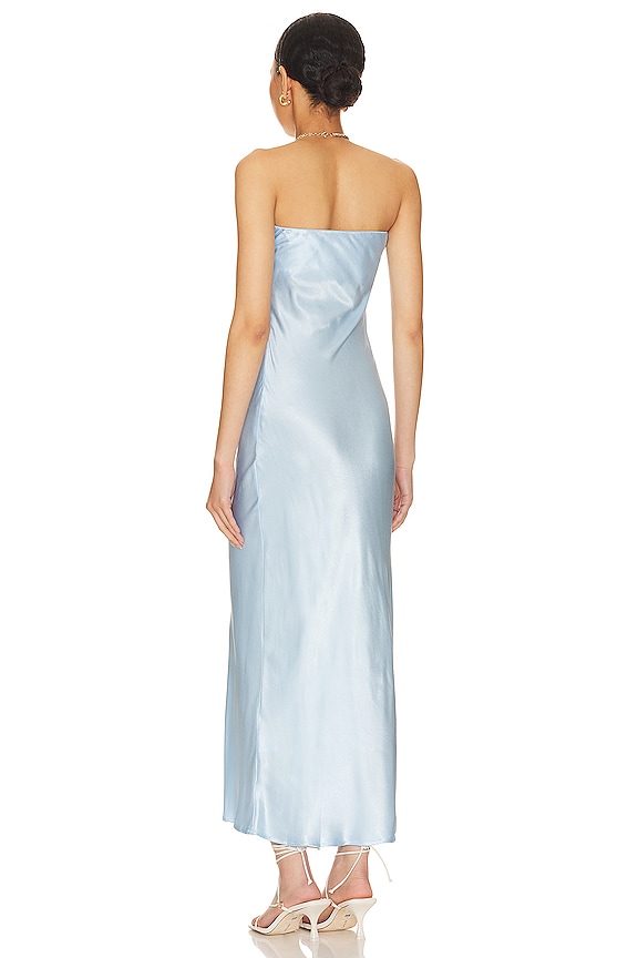 SNDYS X Revolve Angel Strapless Midi Dress in Light Blue | REVOLVE