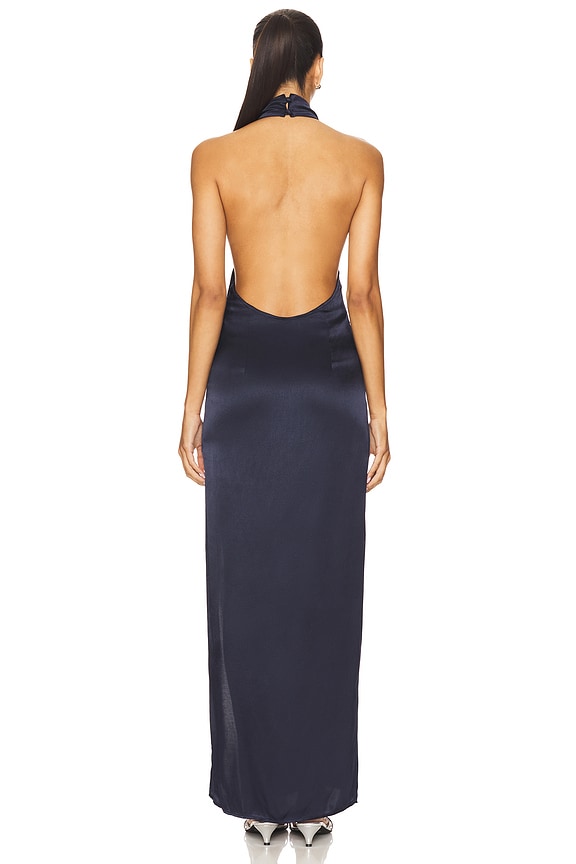 SNDYS x REVOLVE Halter Maxi Dress in Navy | REVOLVE