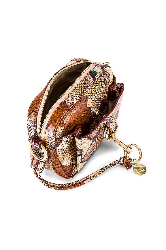 See By Chloe Tony Small Python Print Crossbody Bag in Powder | REVOLVE