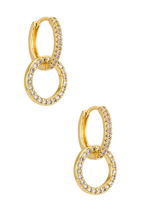SHASHI Infinite Hoop Earring in Gold | REVOLVE
