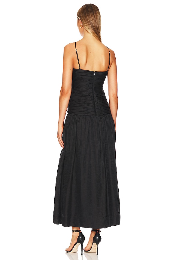 Shona Joy Thea Keyhole Midi Dress in Black | REVOLVE