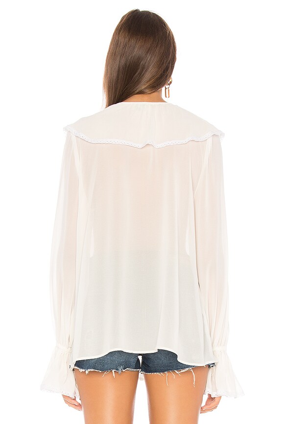 Show Me Your Mumu Elsa Top in Wedding Cake Chiffon | REVOLVE