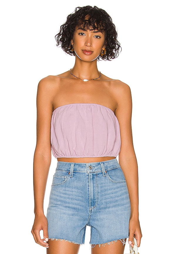 Show Me Your Mumu X REVOLVE Teeny Tube Top in Lilac Linen | REVOLVE