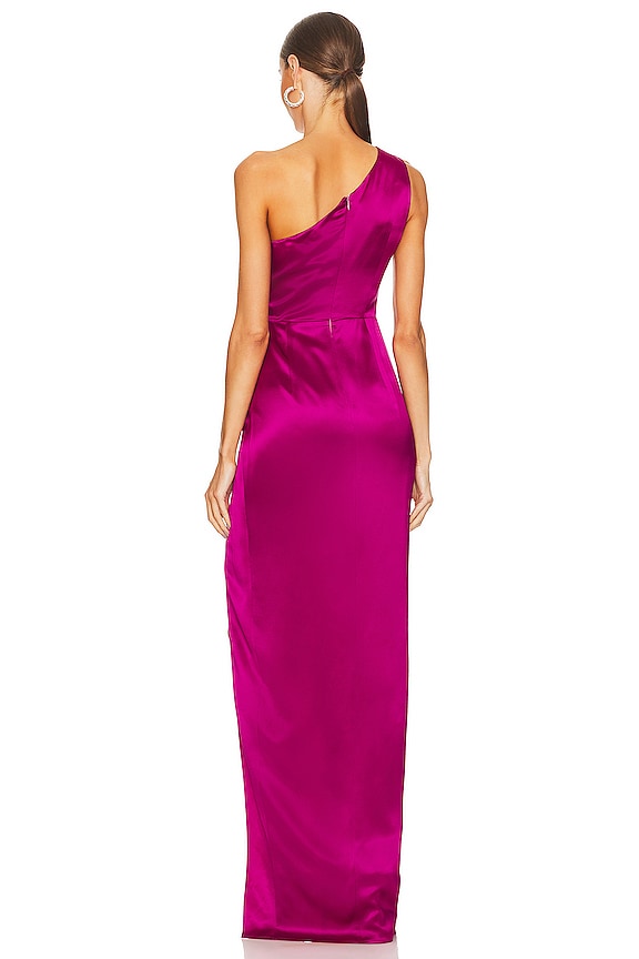 SAU LEE Preston Dress in Raspberry | REVOLVE