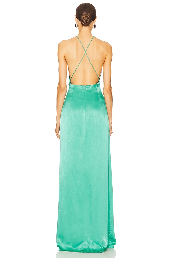 SAU LEE Porter Dress in Jade Green | REVOLVE