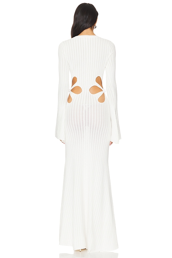 SAU LEE x REVOLVE Destiny Knit Dress in Ivory | REVOLVE