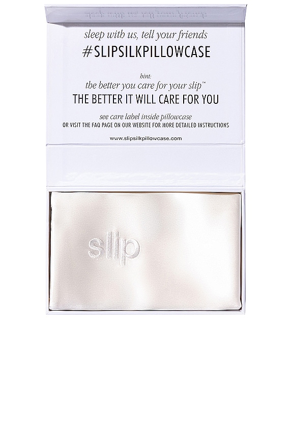 slip Queen/Standard Pure Silk Pillowcase in White | REVOLVE