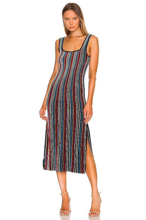 Solid & Striped VESTIDO KIMBERLY en Rainbow Pinstripe | REVOLVE