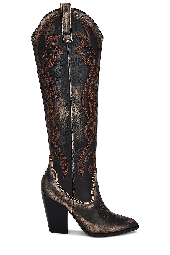 Steve Madden Lashes Boot in Brown Distressed | REVOLVE