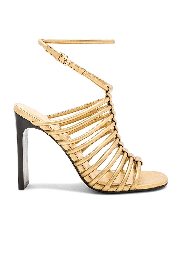 Sigerson Morrison Ilyssa Heel in Gold | REVOLVE