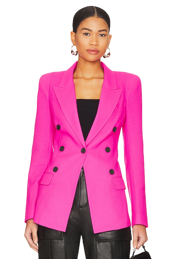 Smythe Not A Db Pagoda Blazer in Neon Pink | REVOLVE