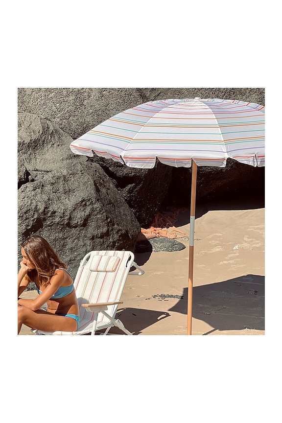 Sunnylife Beach Umbrella in Rio Sun Multi Stripe | REVOLVE