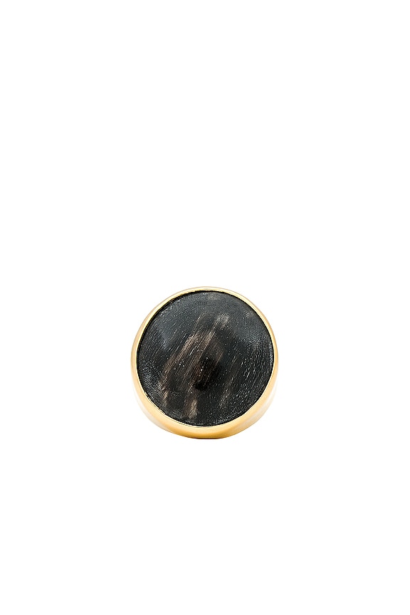 SOKO Wazi Horn Statement Ring in Gold & Black | REVOLVE