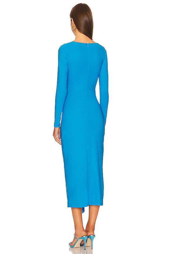 SOLACE London Lorena Midi Dress in Azure | REVOLVE