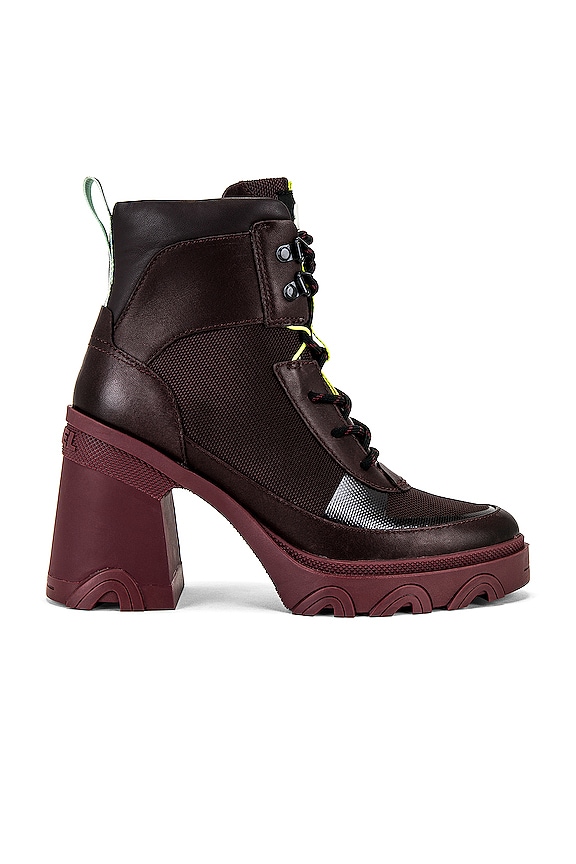 Sorel Brex Heel Boot in New Cinder & Sea Sprite | REVOLVE