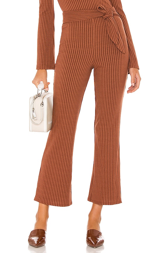 Song of Style Ines Knit Pant in Rust Brown | REVOLVE