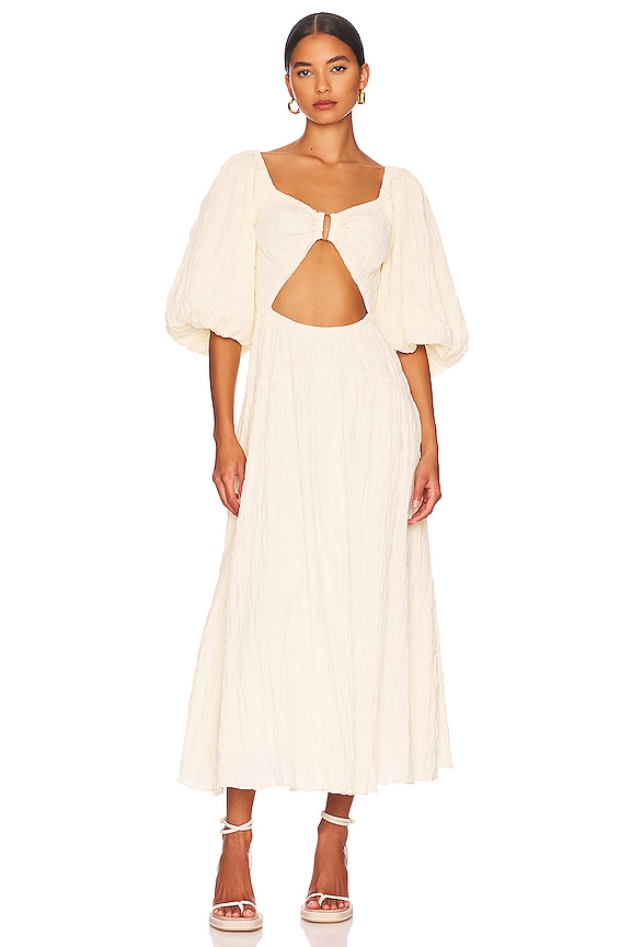 SOVERE VESTIDO MIDI MERCY en French Vanilla | REVOLVE