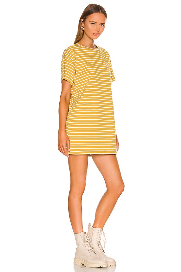 superdown Katrina Stripe Shirt Dress in Yellow | REVOLVE