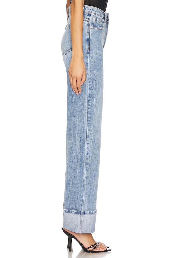superdown Lulu Cuffed Jeans in Mid Wash Blue | REVOLVE