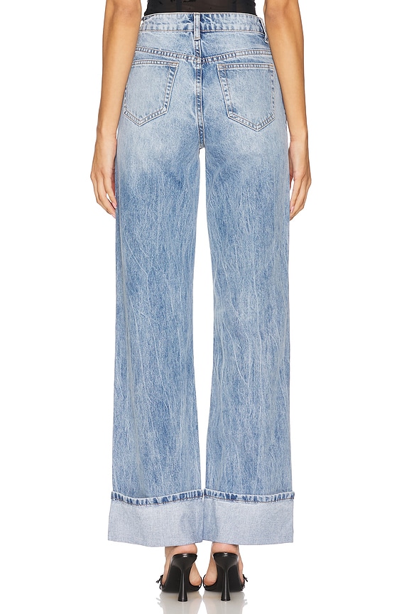 superdown Lulu Cuffed Jeans in Mid Wash Blue | REVOLVE