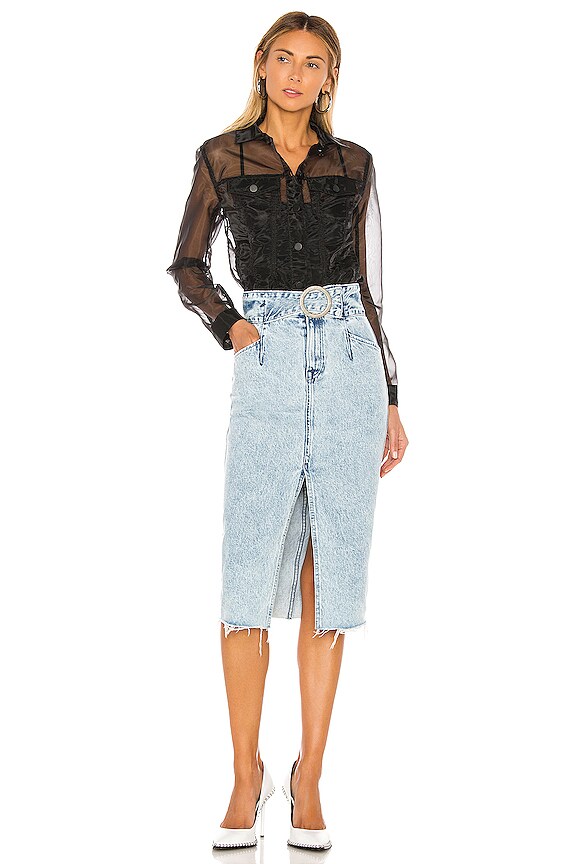 Superdown Emori Organza Trucker Jacket | superdown