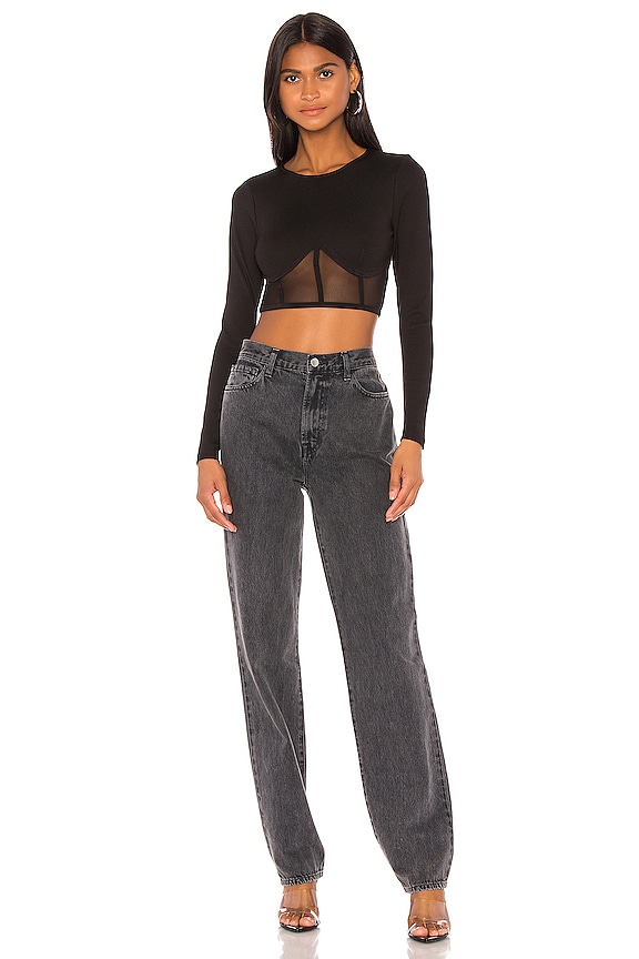 Superdown Alexia Mesh Crop Top | superdown