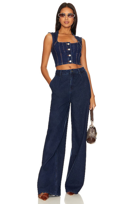 superdown Dola Top in Blue | REVOLVE