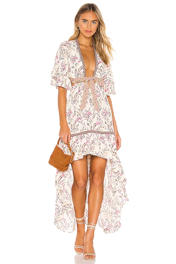SPELL ROBE DE SOIRÉE MAISIE BAMBI en Strawberry & Cream | REVOLVE