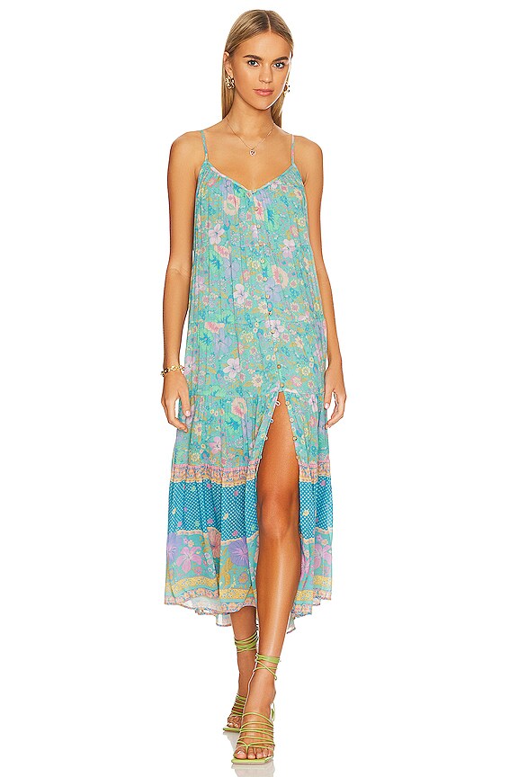 SPELL x REVOLVE Hibiscus Lane Dress in Lagoon | REVOLVE