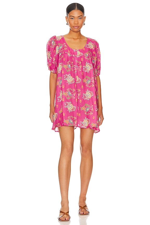 SPELL Solstice Linen Tunic Dress in Rose | REVOLVE
