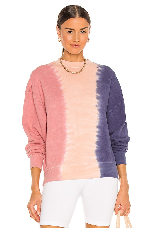Spiritual Gangster Universe Hailey Crew Pullover in Tri Desert Tie Dye ...
