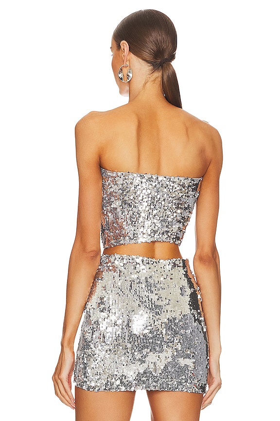 SPRWMN Micro Tube Top in Silver | REVOLVE