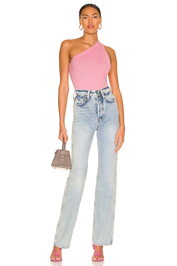 Stitches & Stripes One Shoulder Tank in Pink | REVOLVE