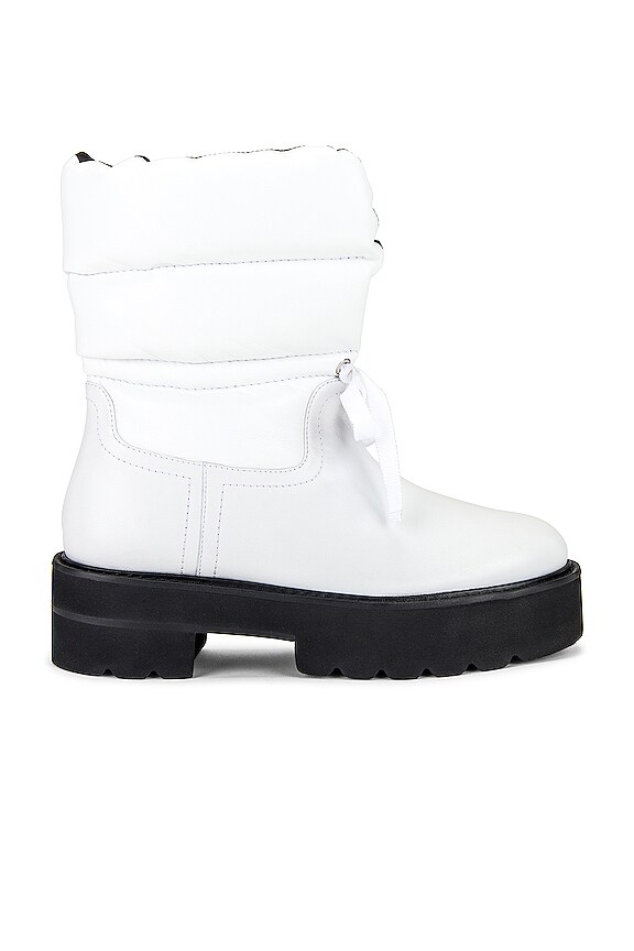 Stuart Weitzman Tyler Ultralift Bootie in White & Black | REVOLVE