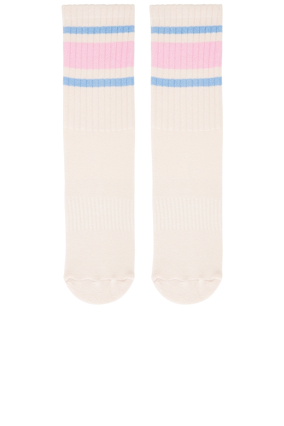 Souls. Pink Retro Grip Socks in Pink | REVOLVE