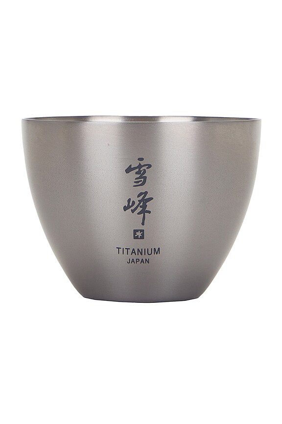 Snow Peak Titanium Sake Double Wall Cup in Silver | REVOLVE